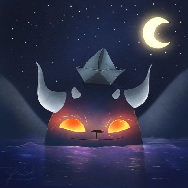 This Artist Illustrates Adorable Glowing Monsters From Outer Space ...