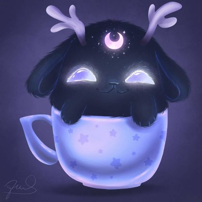 This Artist Illustrates Adorable Glowing Monsters From Outer Space ...