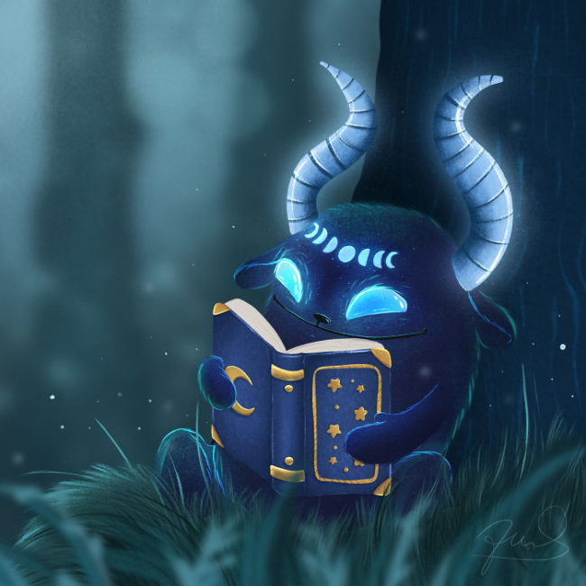 This Artist Illustrates Adorable Glowing Monsters From Outer Space ...