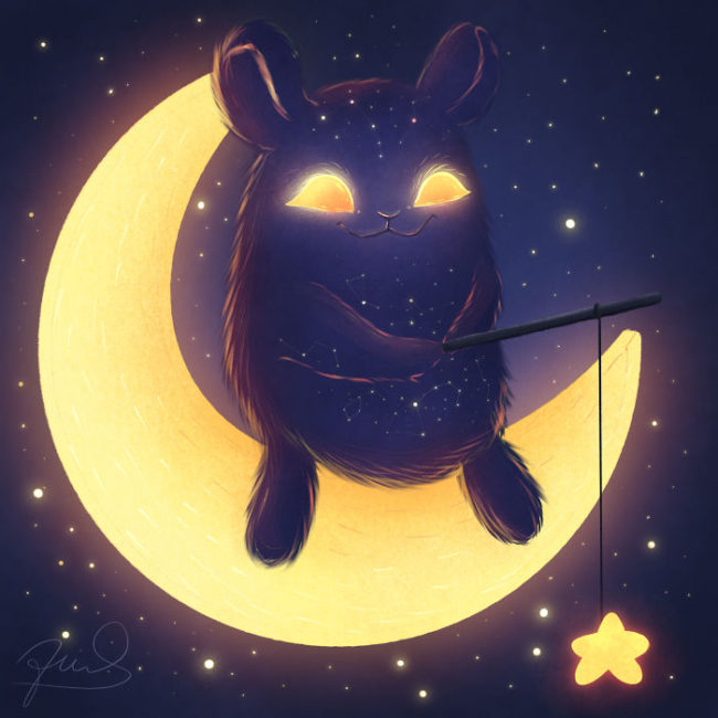 This Artist Illustrates Adorable Glowing Monsters From Outer Space ...