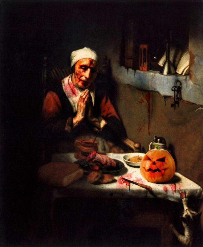 Artists Combine Classical Paintings And Halloween Pop Culture » Design ...