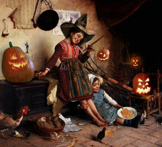 Artists Combine Classical Paintings And Halloween Pop Culture » Design ...