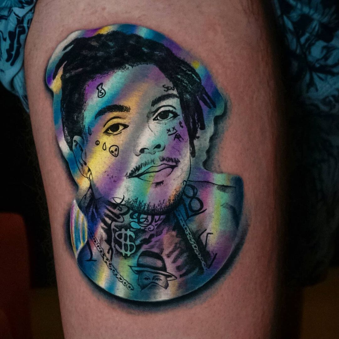 This Artist Creates Tattoos That Look Like Holographic Stickers ...