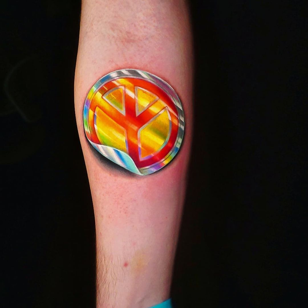 This Artist Creates Tattoos That Look Like Holographic Stickers ...