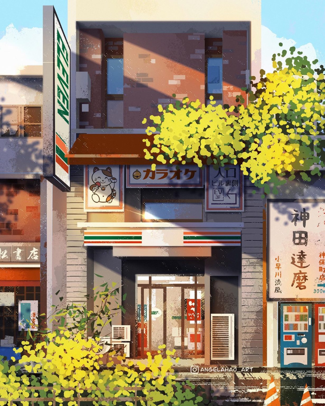 Artist Creates Colorful Illustrations Of Inviting And Cozy Japanese ...