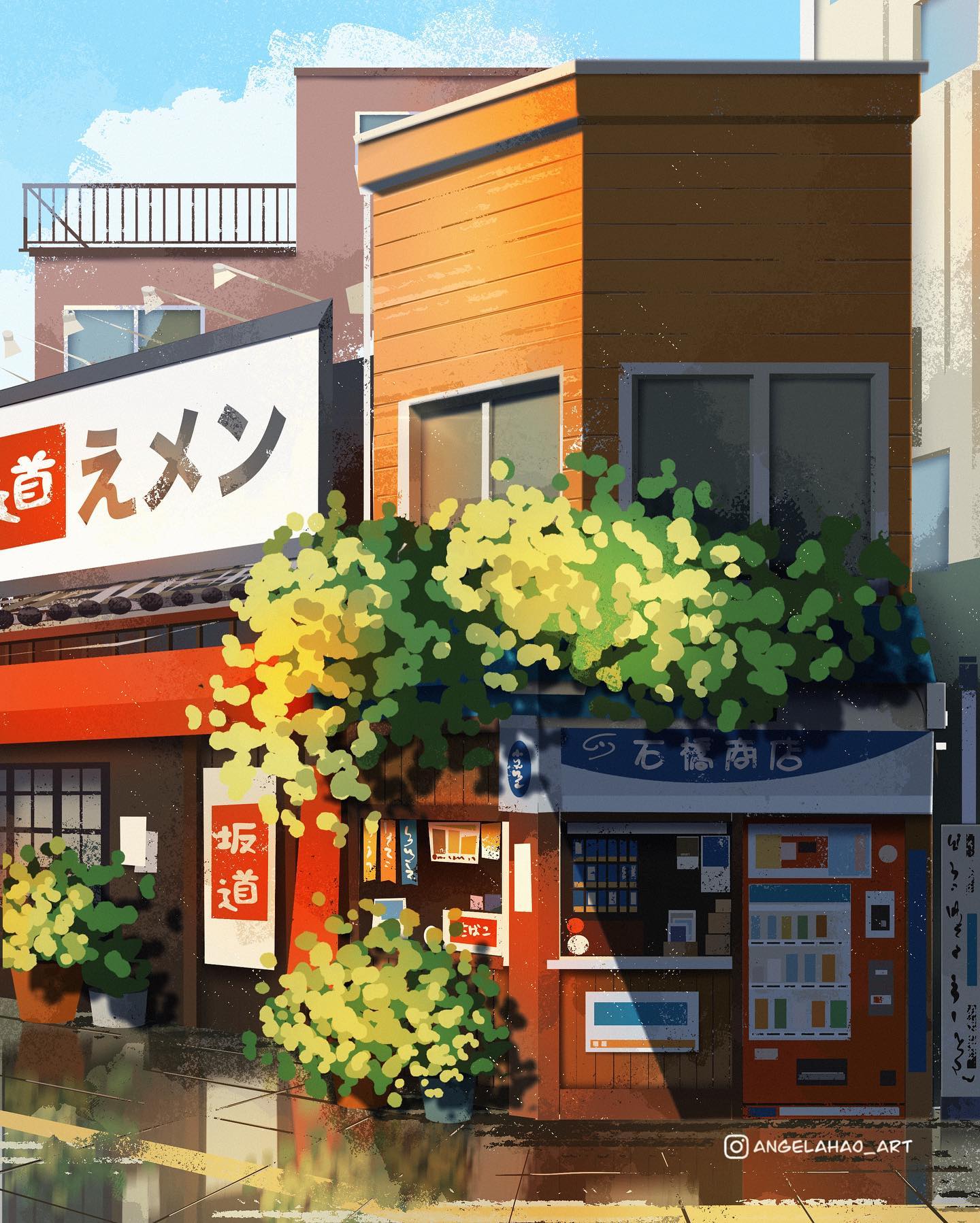 Artist Creates Colorful Illustrations Of Inviting And Cozy Japanese ...