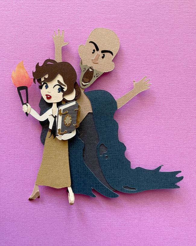 Artist Recreates Her Favorite Spooky Characters Using Paper Art ...