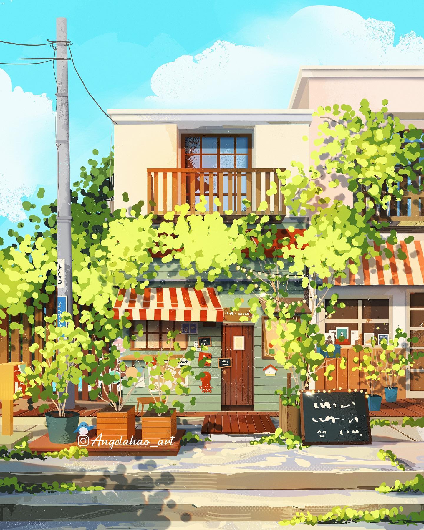 Artist Creates Colorful Illustrations Of Inviting And Cozy Japanese ...