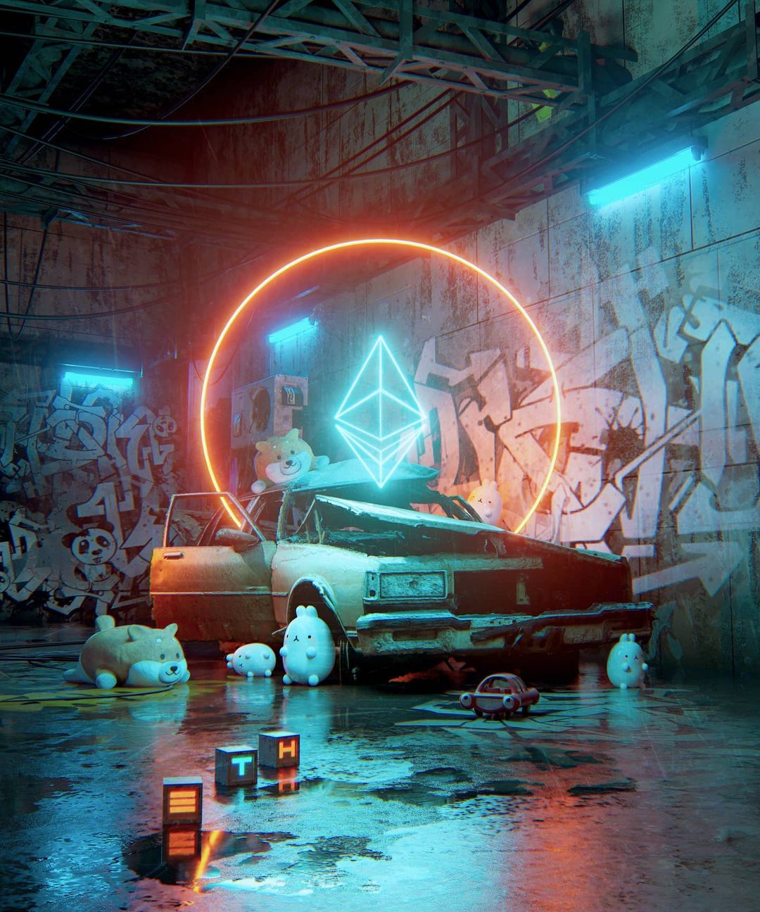 The Many Faces of Cyberpunk: 3D Worlds of Sarper Baran » Design You ...