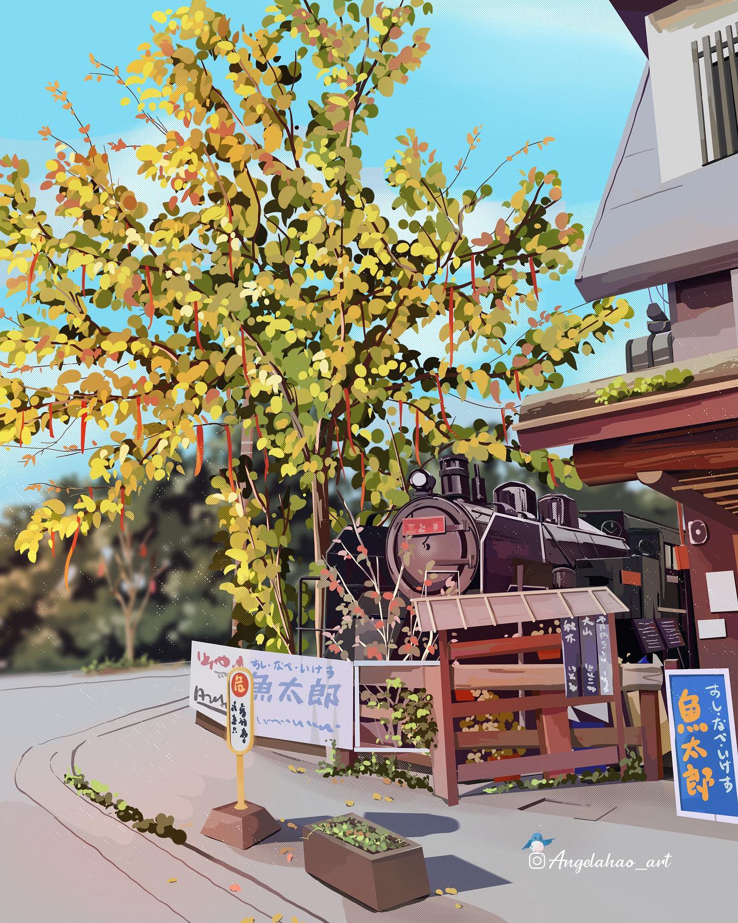 Artist Creates Colorful Illustrations Of Inviting And Cozy Japanese ...