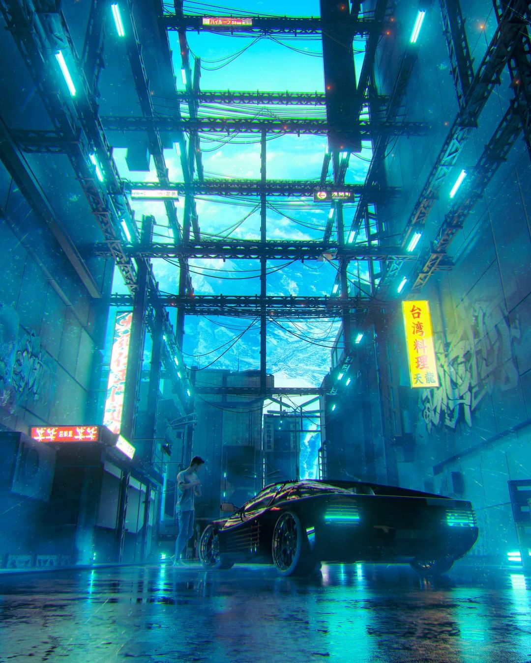 The Many Faces of Cyberpunk: 3D Worlds of Sarper Baran » Design You ...