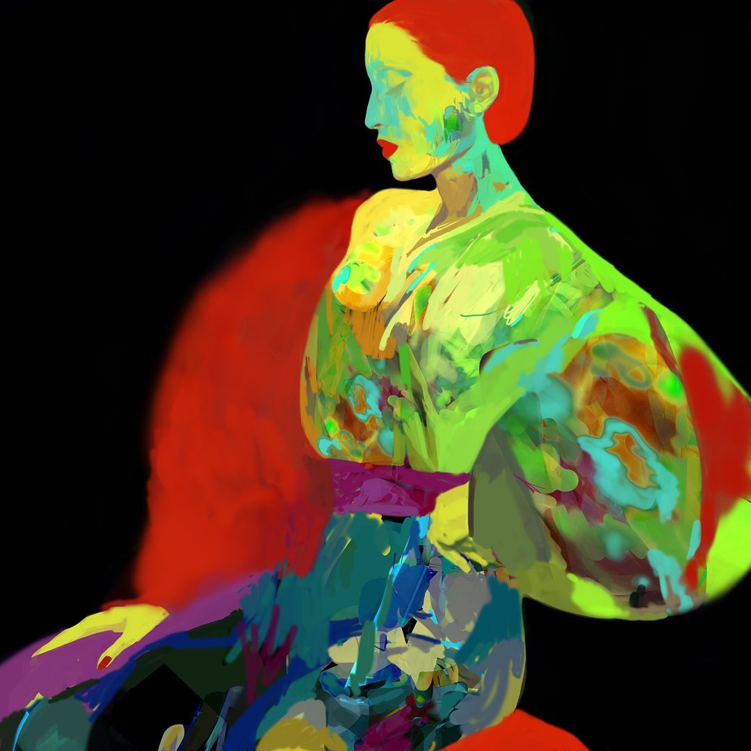 Psychedelic Fluorescent Female Portraits by Jelena Kevic Djurdjevic ...