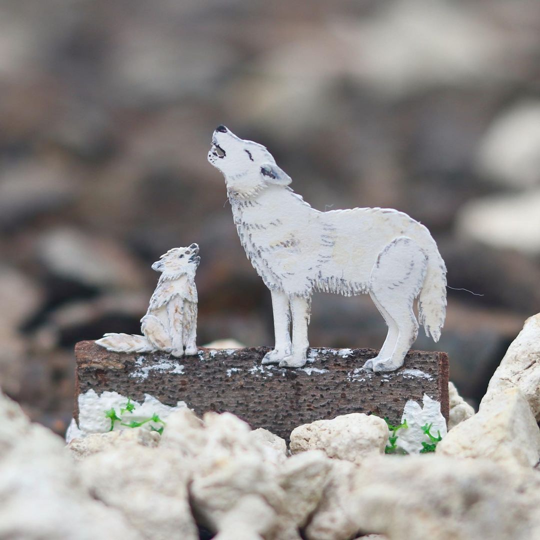 Artist Creates Paper Cutting Illustrations Of Wild Animals To Raise ...