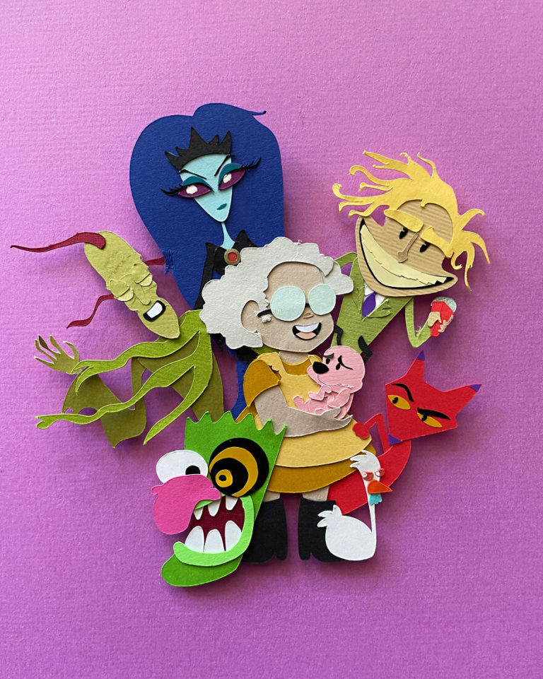 Artist Recreates Her Favorite Spooky Characters Using Paper Art ...