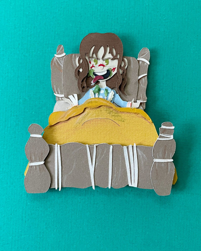 Artist Recreates Her Favorite Spooky Characters Using Paper Art ...