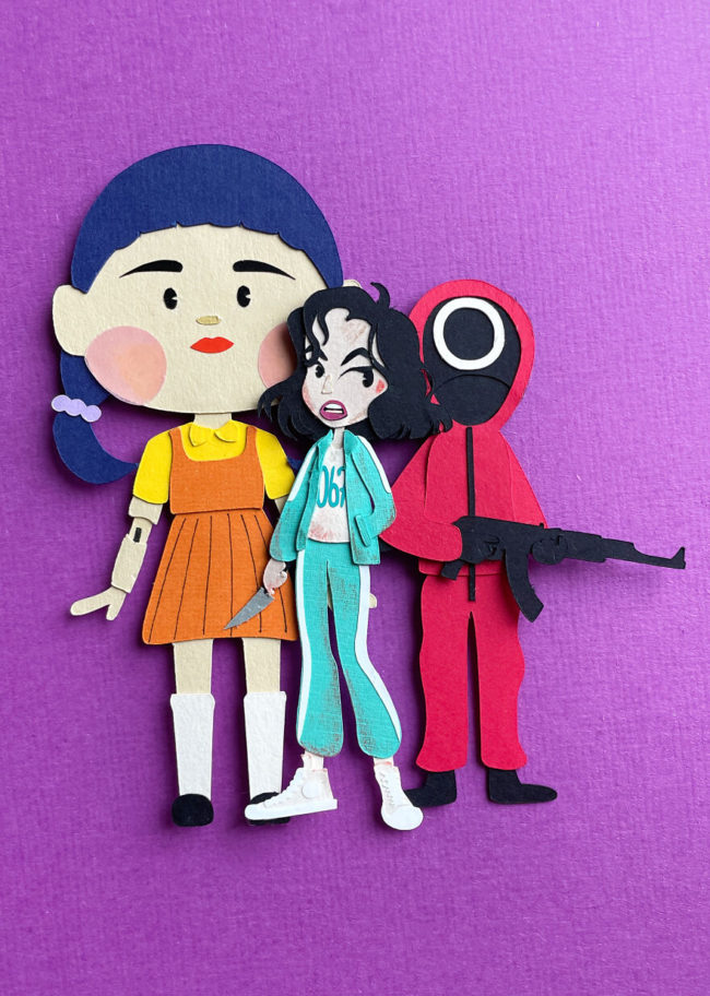 Artist Recreates Her Favorite Spooky Characters Using Paper Art ...