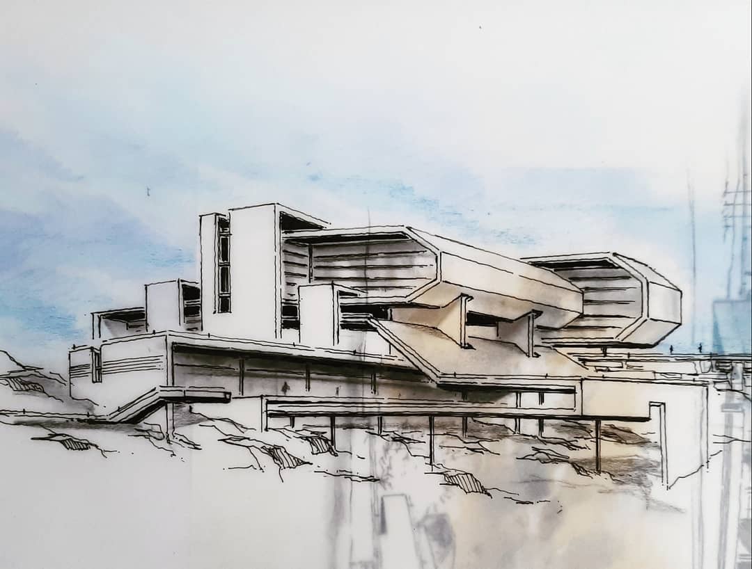 Iranian Architect Creates Impressive Futuristic Architectural Sketches ...
