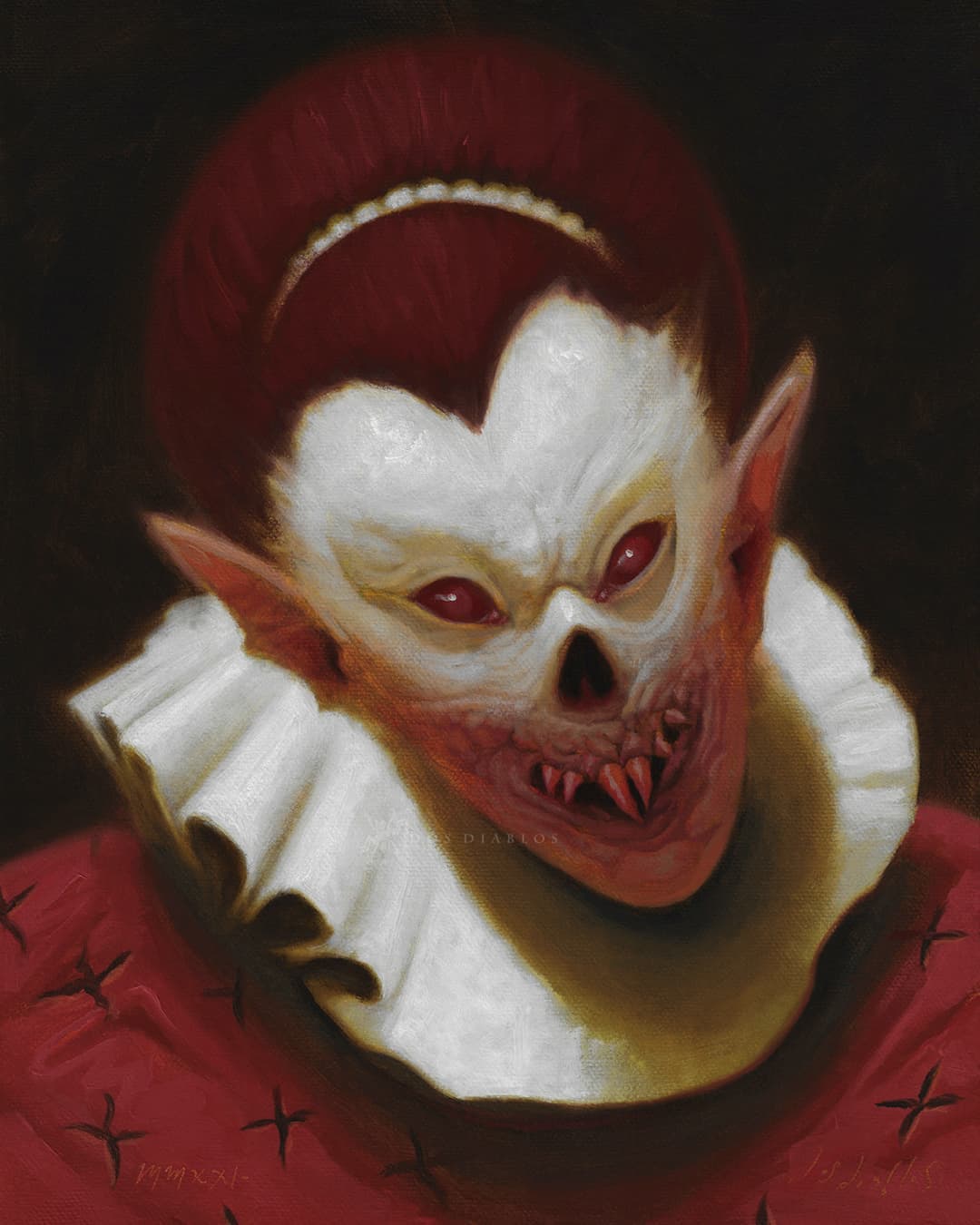 Portraits of The Demons: The Bizarre Deformed Demon Faces of Artist ...