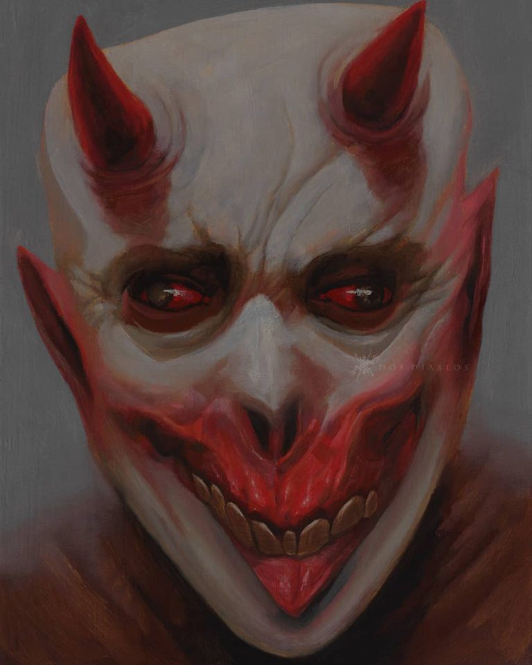 Portraits of The Demons: The Bizarre Deformed Demon Faces of Artist ...