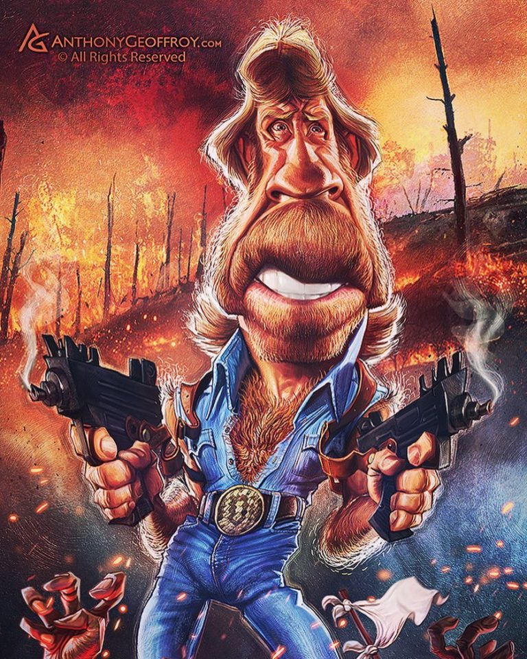 Movie Heroes and Their Faces: Superb Caricatures by Anthony Geoffroy ...