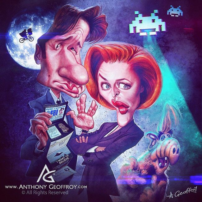 Movie Heroes and Their Faces: Superb Caricatures by Anthony Geoffroy ...