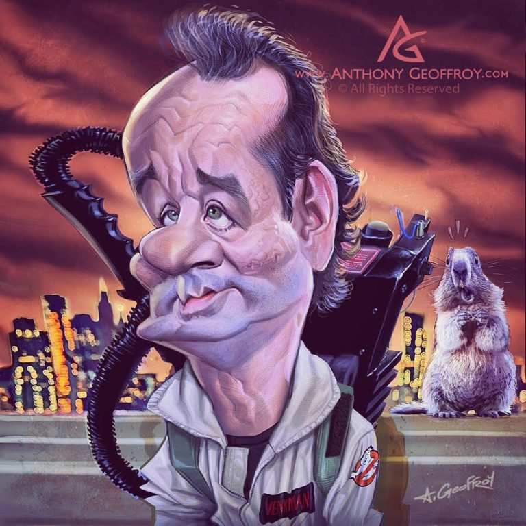 Movie Heroes and Their Faces: Superb Caricatures by Anthony Geoffroy ...