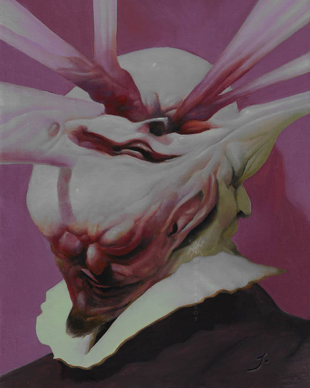 Portraits of The Demons: The Bizarre Deformed Demon Faces of Artist ...