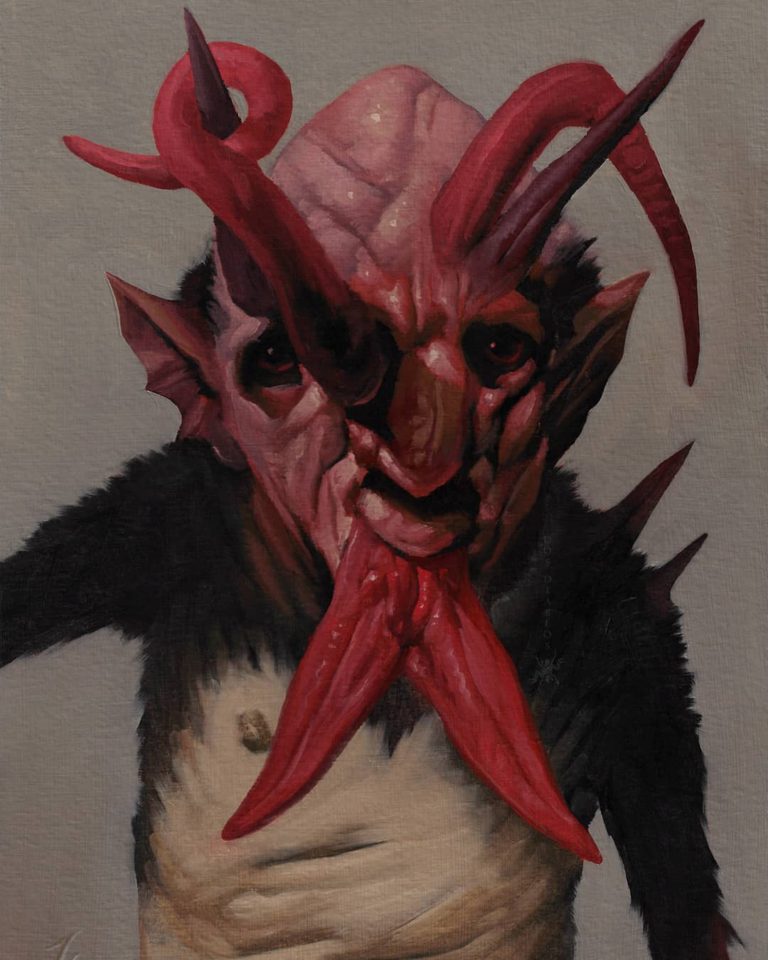 Portraits of The Demons: The Bizarre Deformed Demon Faces of Artist ...