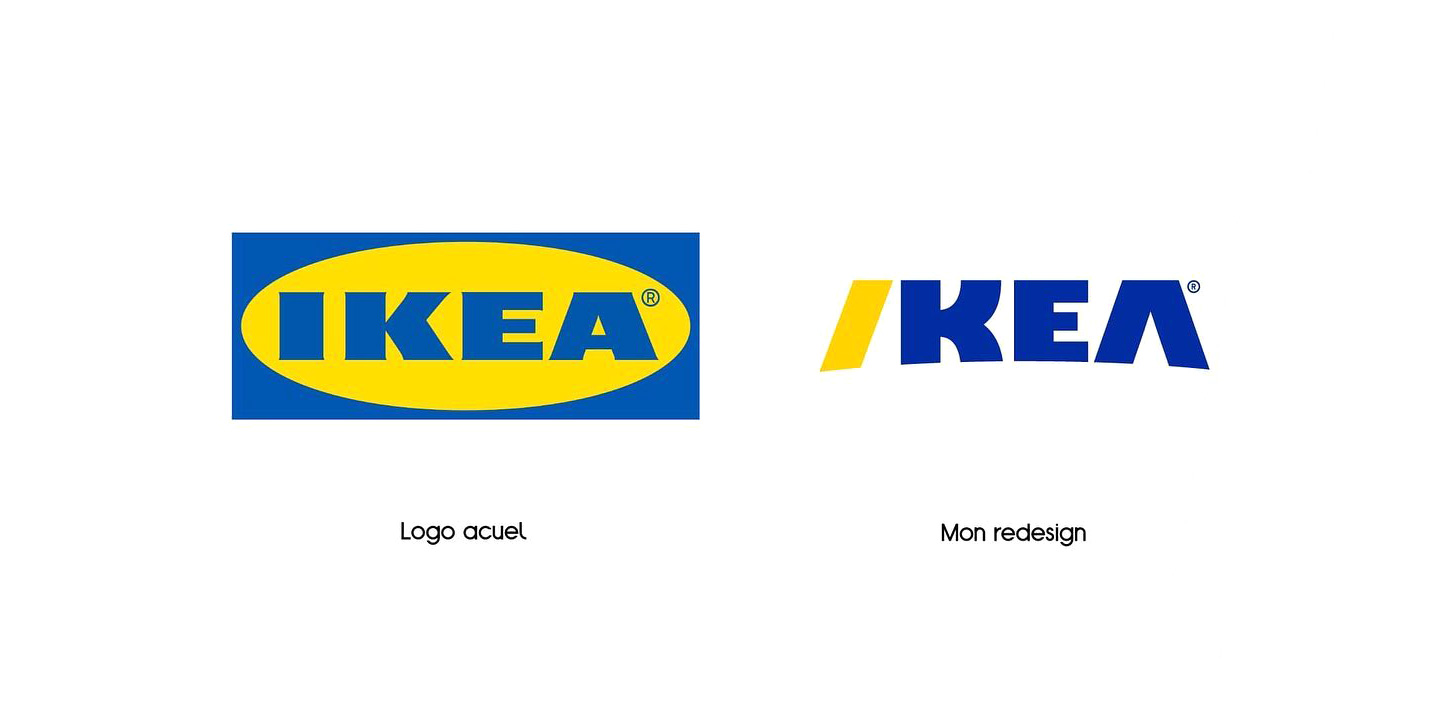 The Designer Reveals His Suggestions for Redesigning Famous Brands ...