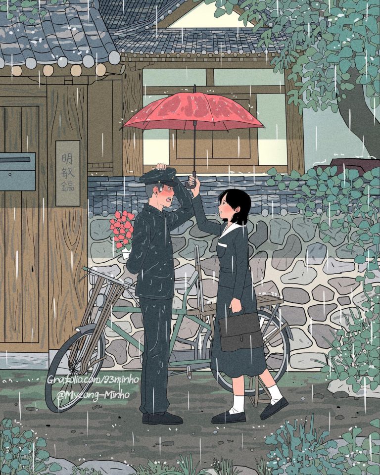 Korean Artist Illustrates The Daily Life Of A Loving Couple In An ...