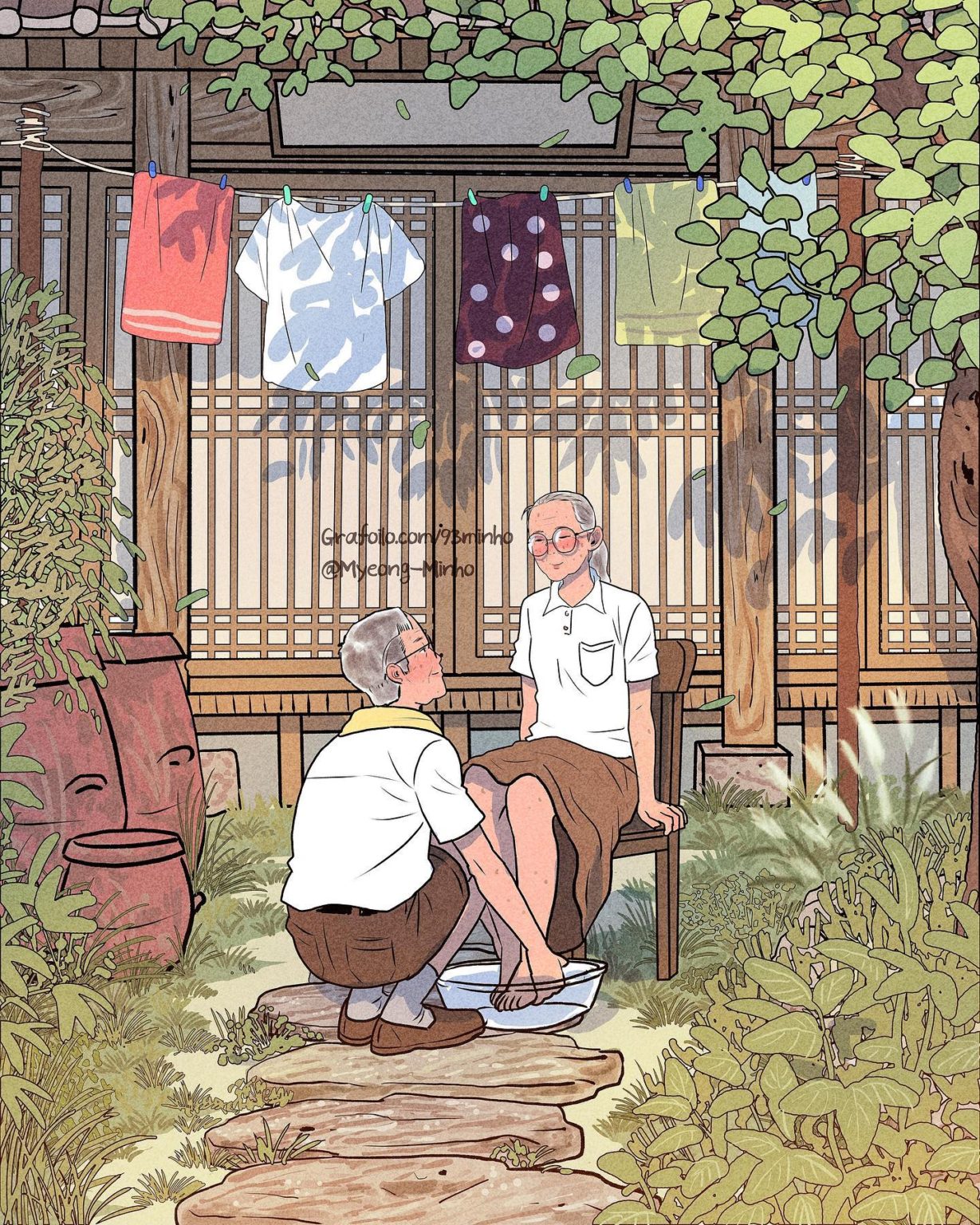 Korean Artist Illustrates The Daily Life Of A Loving Couple In An ...