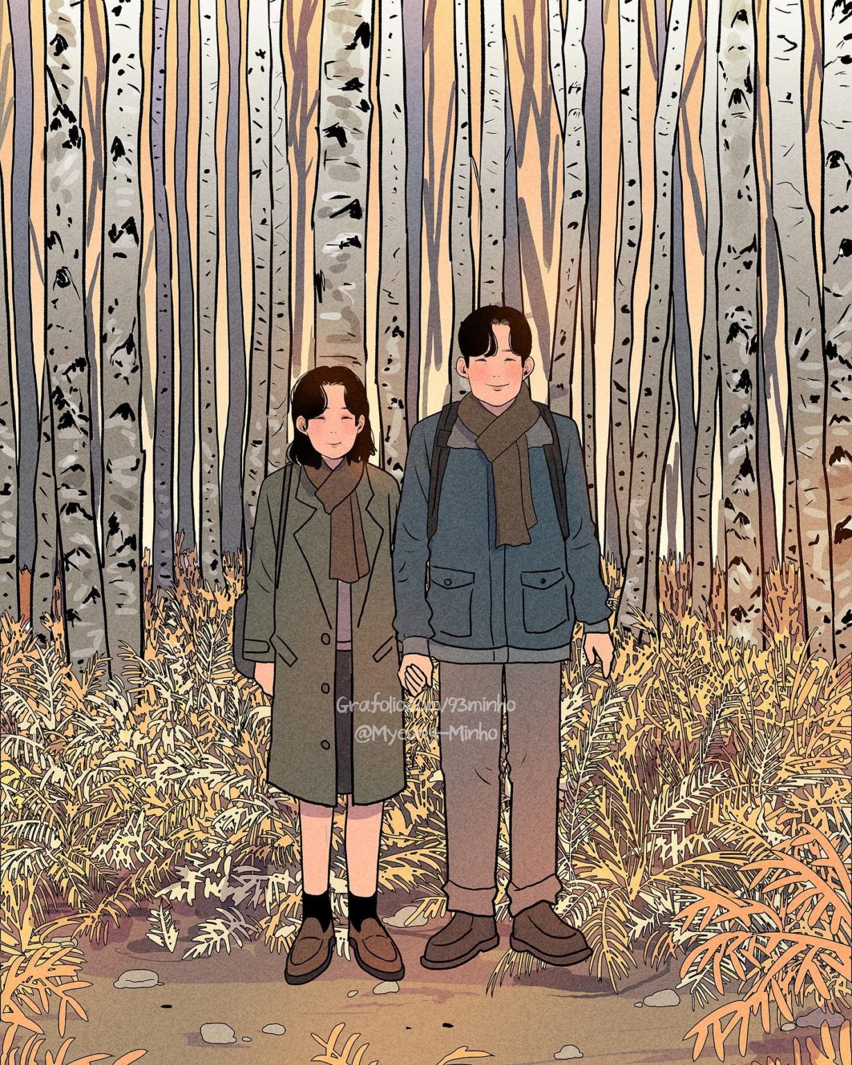 Korean Artist Illustrates The Daily Life Of A Loving Couple In An ...