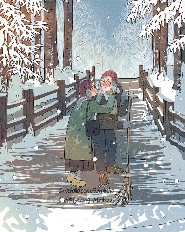 Korean Artist Illustrates The Daily Life Of A Loving Couple In An ...
