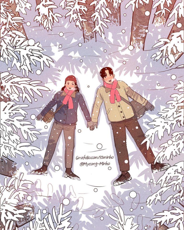 Korean Artist Illustrates The Daily Life Of A Loving Couple In An ...