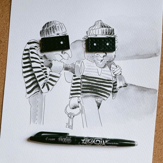 Life in a Notebook: This Prague-Based Artist Draws Interactive ...