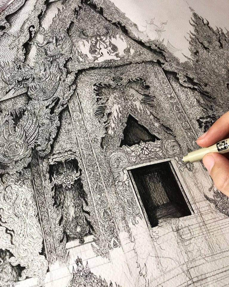 Artist Creates Incredibly Detailed Architecture Drawings That You Could ...