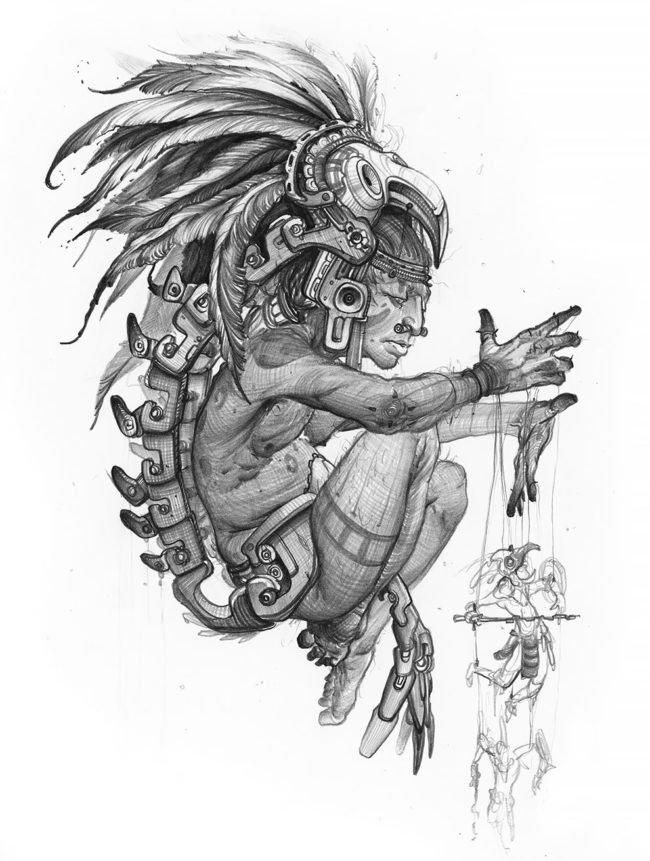 Shamanic Tales: The Superb Pencil Sketches by Gary Villarreal » Design ...