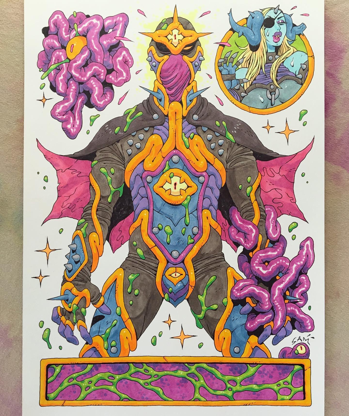 Green Slime and Bizarre Creatures: Sam McKenzie’s Acid Art » Design You ...
