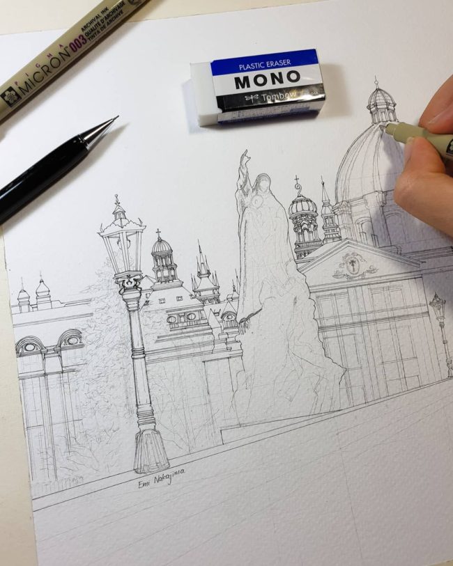 Artist Creates Incredibly Detailed Architecture Drawings That You Could ...