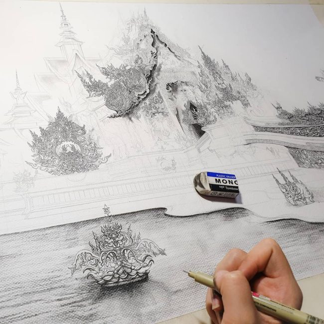 Artist Creates Incredibly Detailed Architecture Drawings That You Could ...