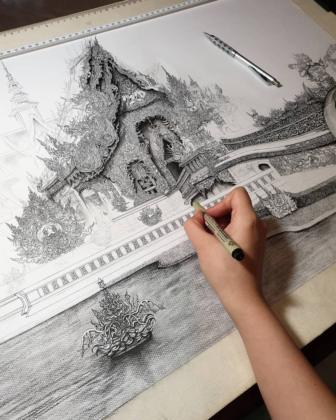 Artist Creates Incredibly Detailed Architecture Drawings That You Could ...