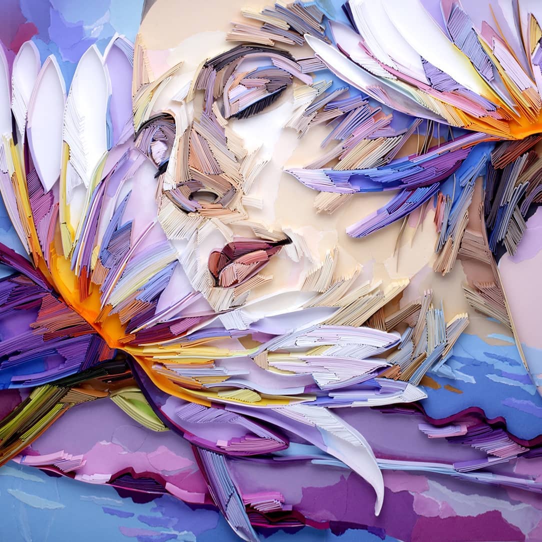 Artist Creates Handmade Illustrations Using Only Strips Of Paper ...