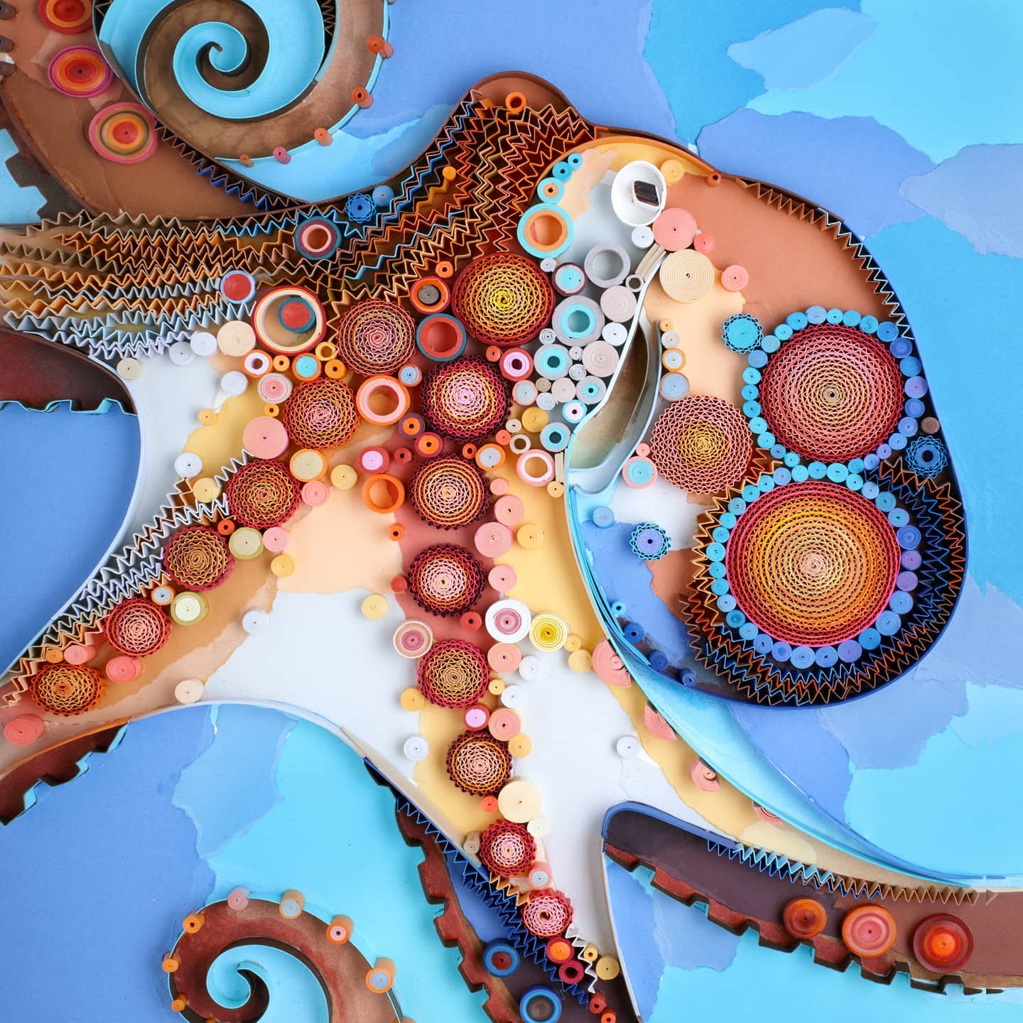 Artist Creates Handmade Illustrations Using Only Strips Of Paper ...