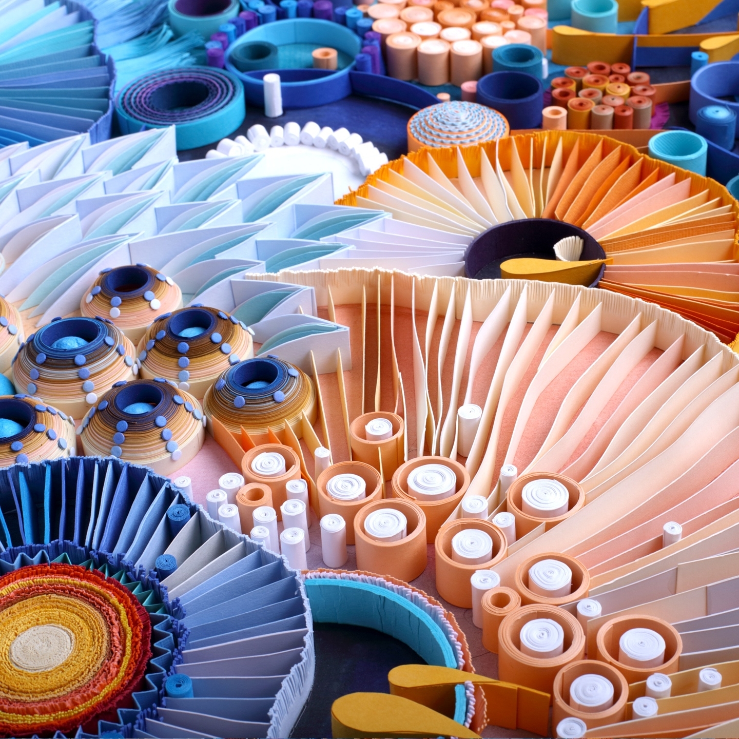 Artist Creates Handmade Illustrations Using Only Strips Of Paper ...