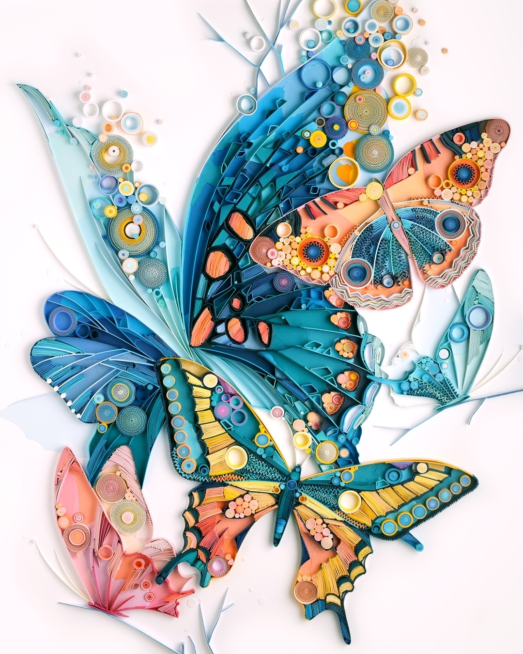 Artist Creates Handmade Illustrations Using Only Strips Of Paper ...