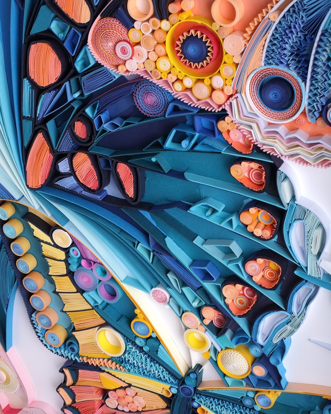 Artist Creates Handmade Illustrations Using Only Strips Of Paper ...