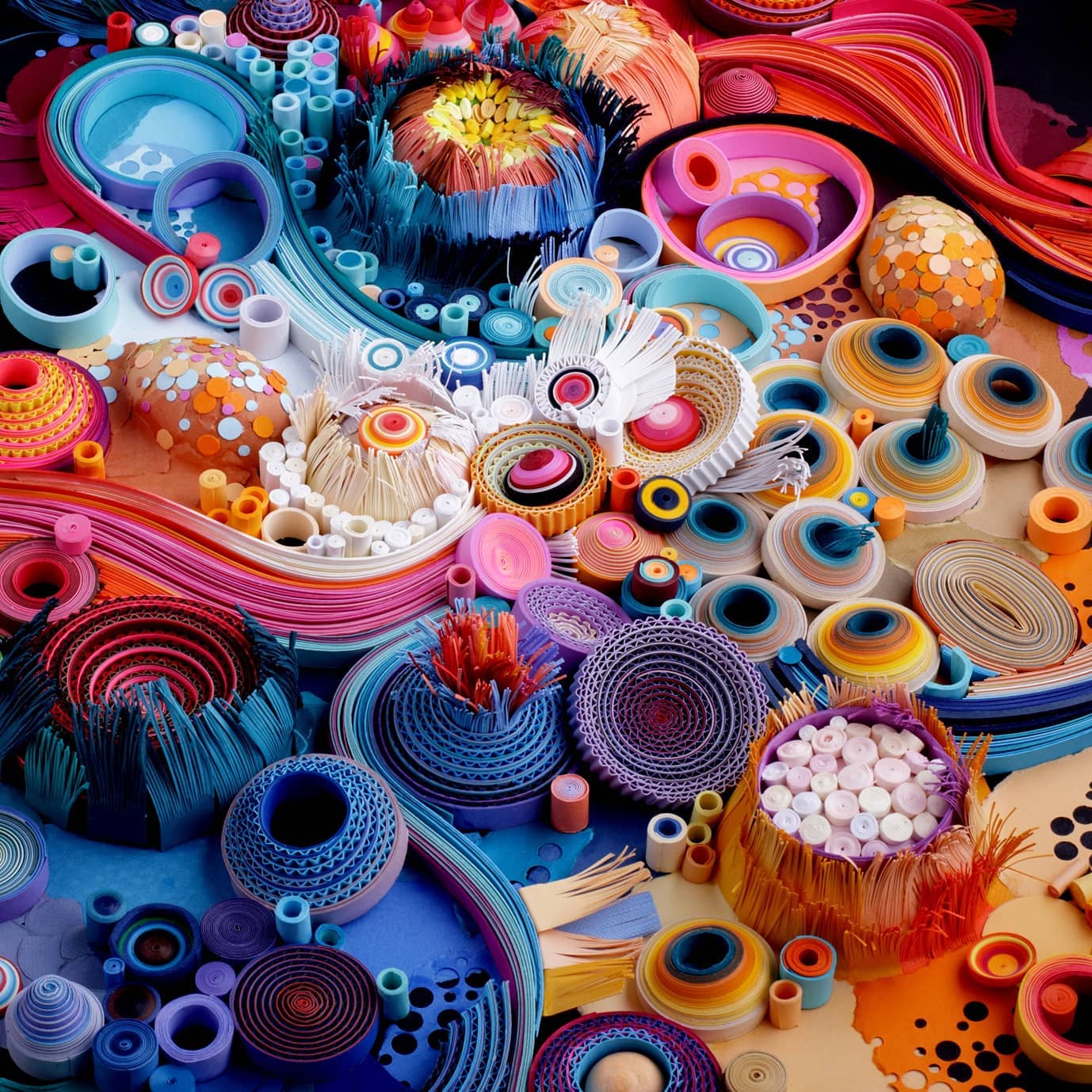 Artist Creates Handmade Illustrations Using Only Strips Of Paper ...