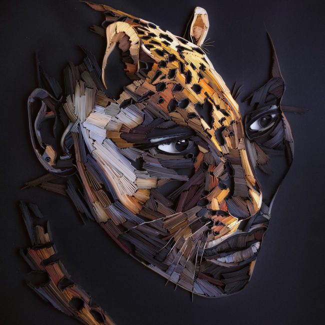 Artist Creates Handmade Illustrations Using Only Strips Of Paper ...