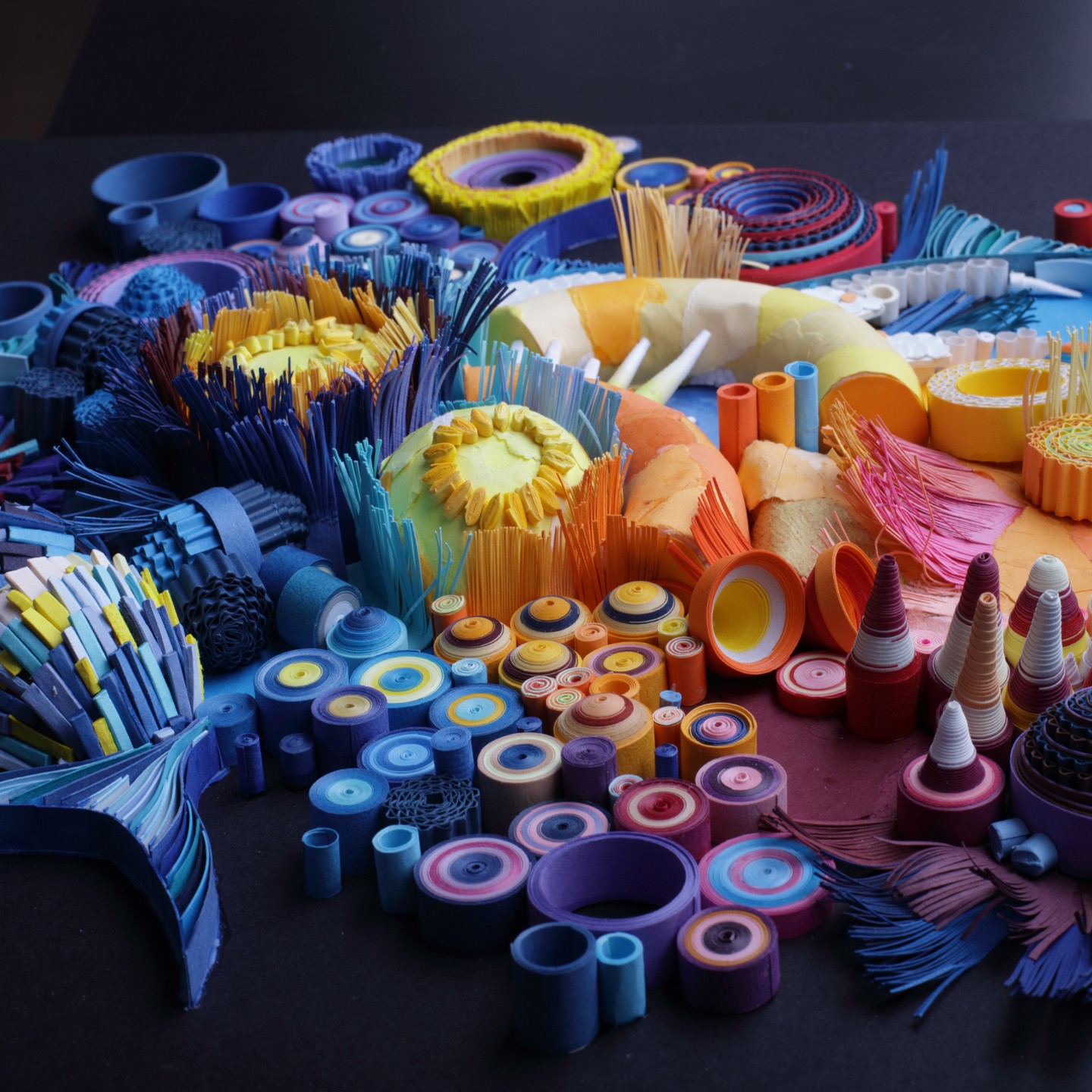 Artist Creates Handmade Illustrations Using Only Strips Of Paper ...