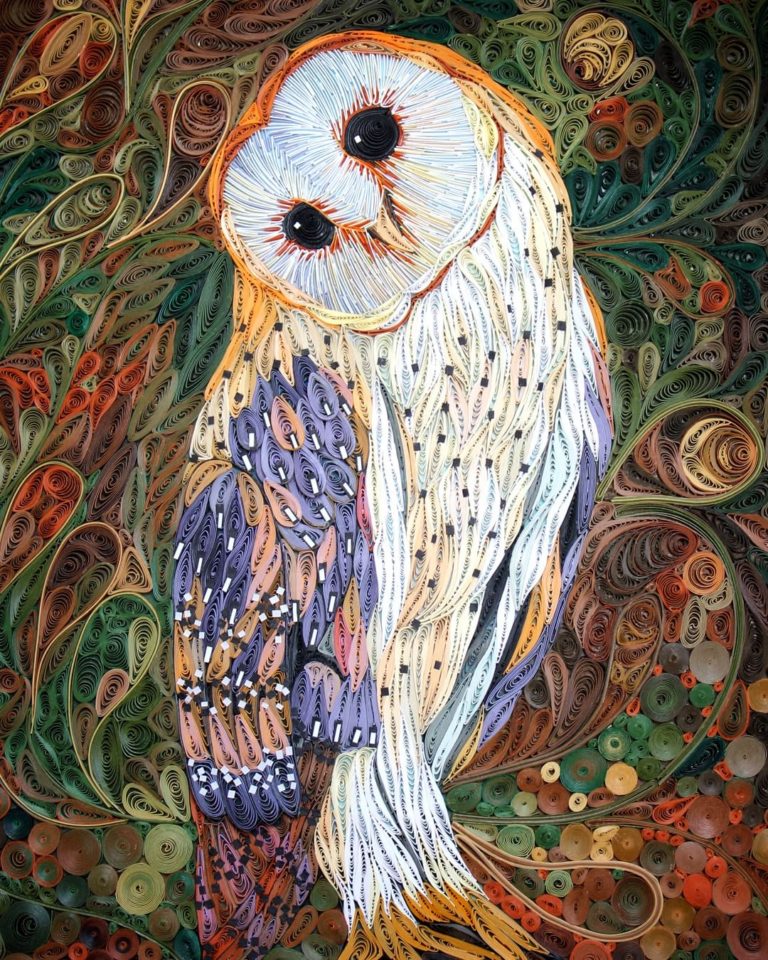 Artist Creates Handmade Illustrations Using Only Strips Of Paper ...
